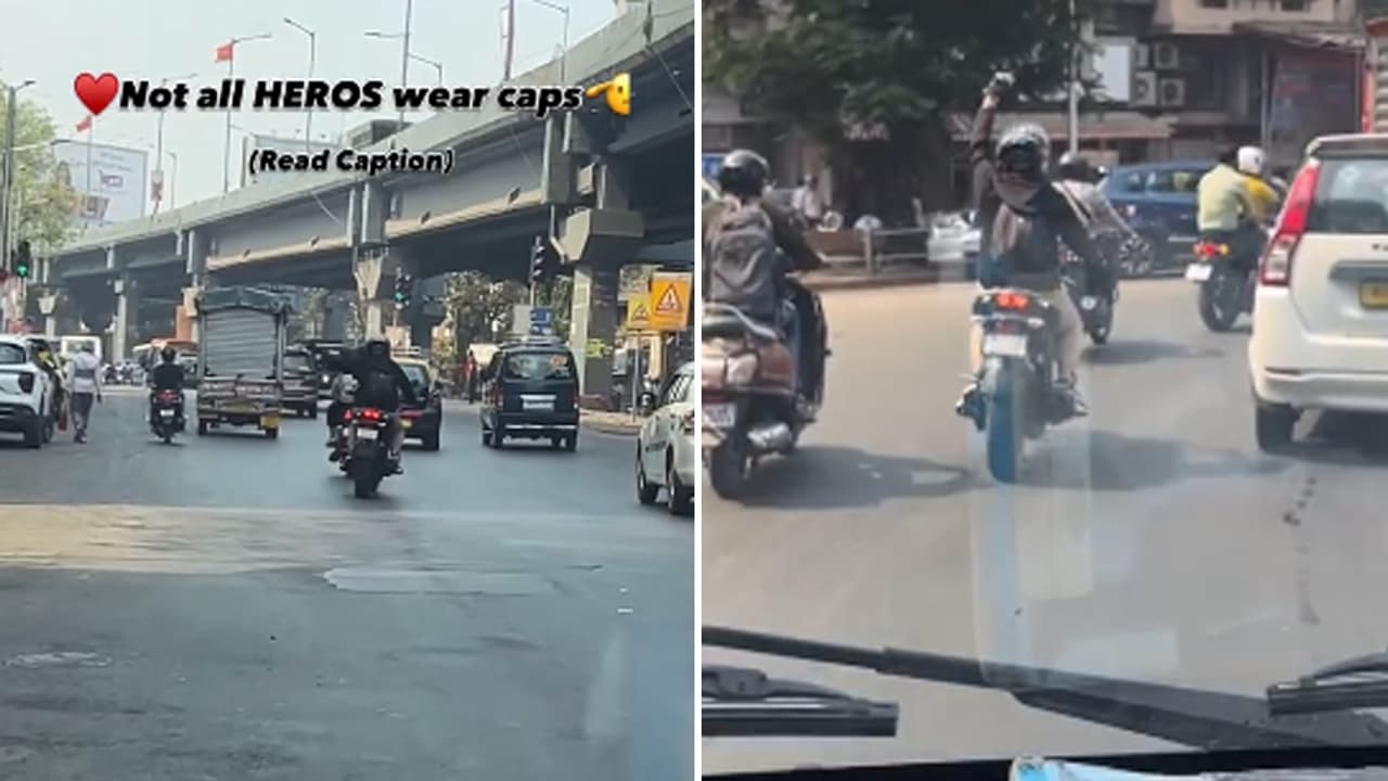 Viral Video: Mumbai Biker Takes Charge, Clears Road for Ambulance ...