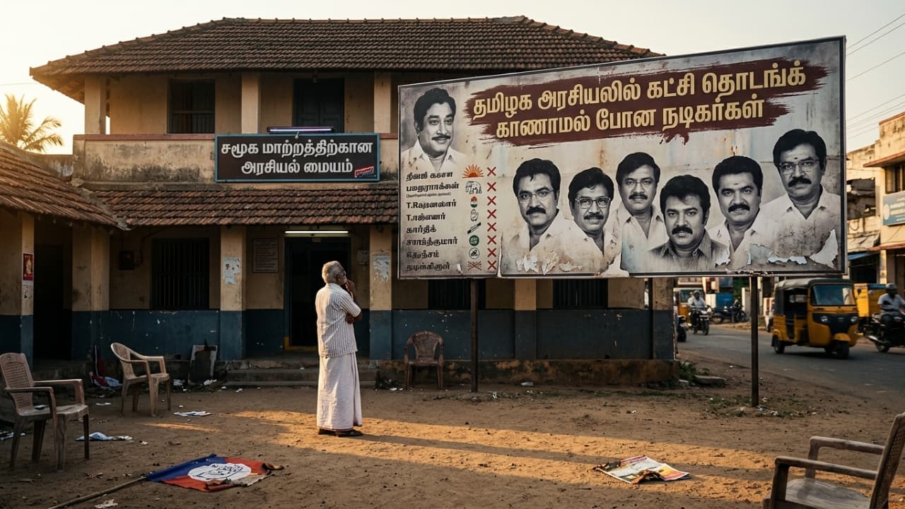 தமிழக அரசியலில் கட்சி தொடங்கி காணாமல் போன நடிகர்கள் பட்டியல் ...