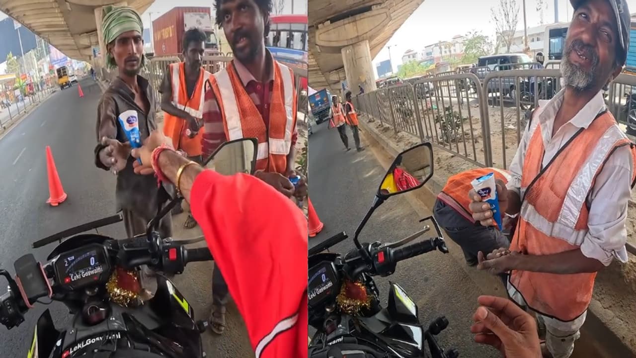 Viral Video: Bengaluru Biker Distributes Free Ice Creams to Workers ...