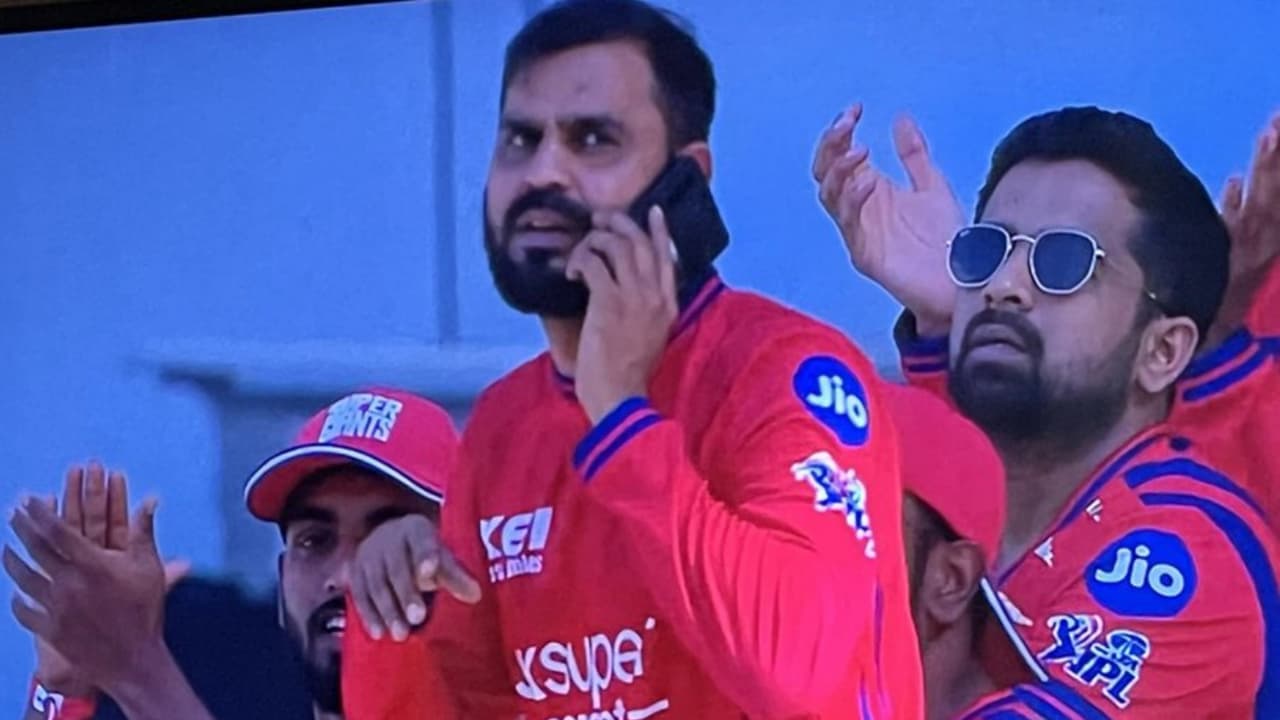 IPL 2026: LSG Support Staff Member Caught Using Phone in Dugout During ...
