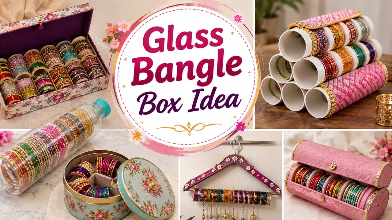 Glass Bangle Box: PVC पाइप से बिसलेरी बोतल तक, बनाएं ग्लास चूड़ियों के ...