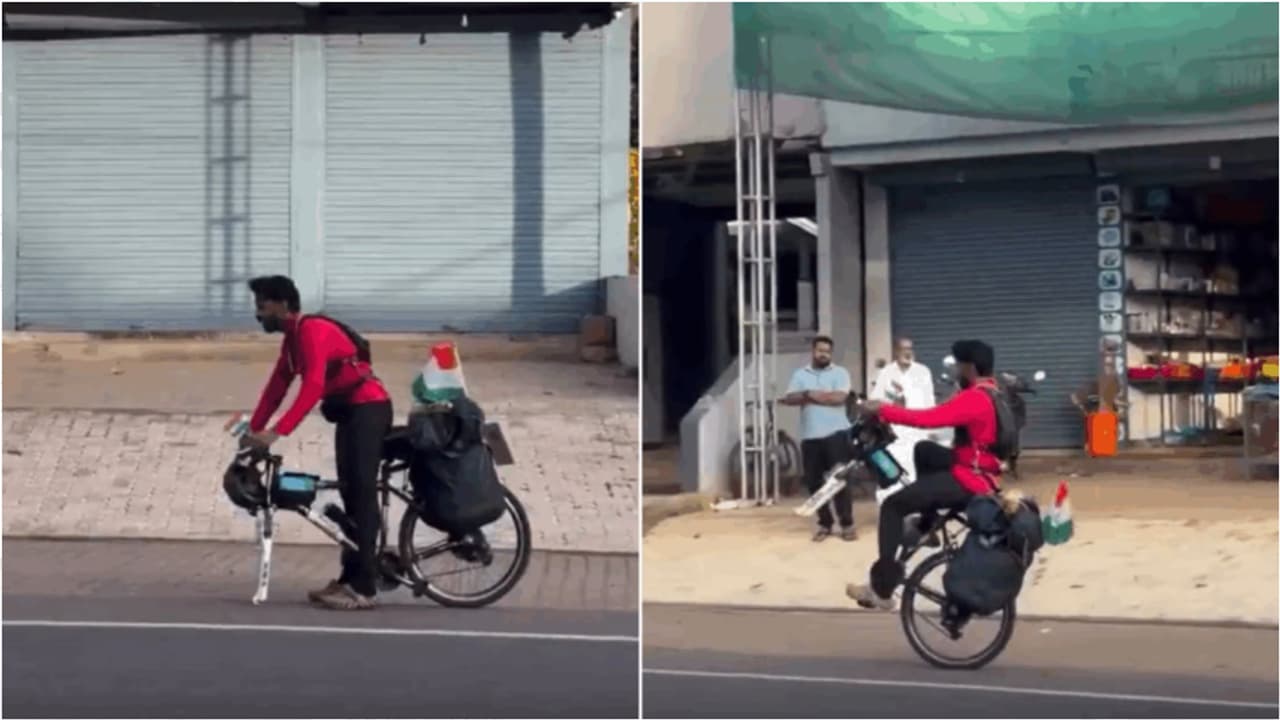 Kerala Boy Cycles To Nepal On One-Wheel Bicycle, Viral Video Leaves ...