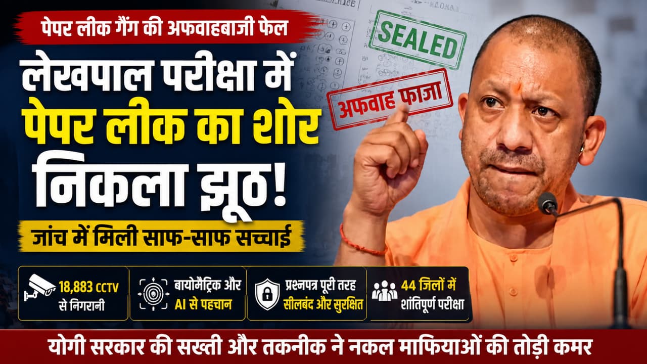 लेखपाल परीक्षा में Paper Leak का दावा निकला फर्जी! योगी सरकार का बड़ा ...