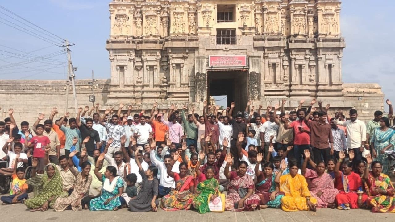 Hampi Temple Protest: Devotees Oppose Relocation of Elephant Lakshmi ...