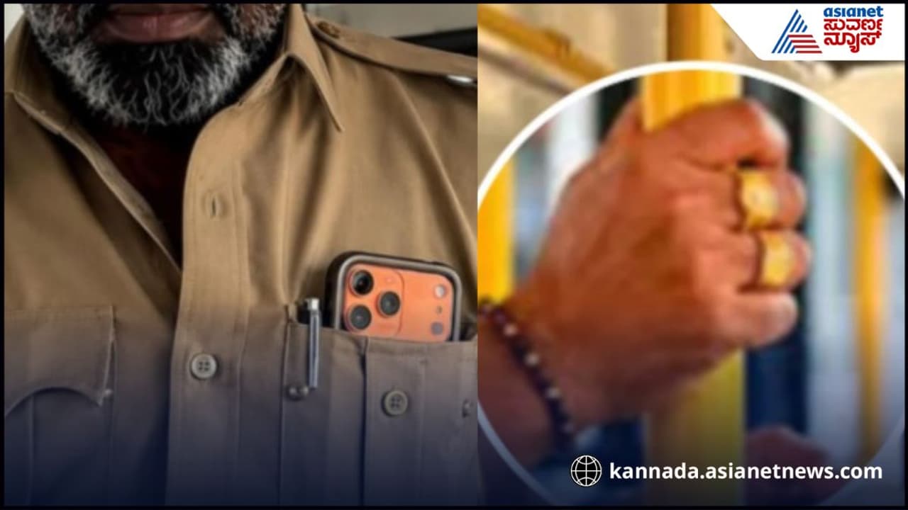 Bengaluru: Viral Photo of BMTC Conductor With iPhone and Gold Rings ...