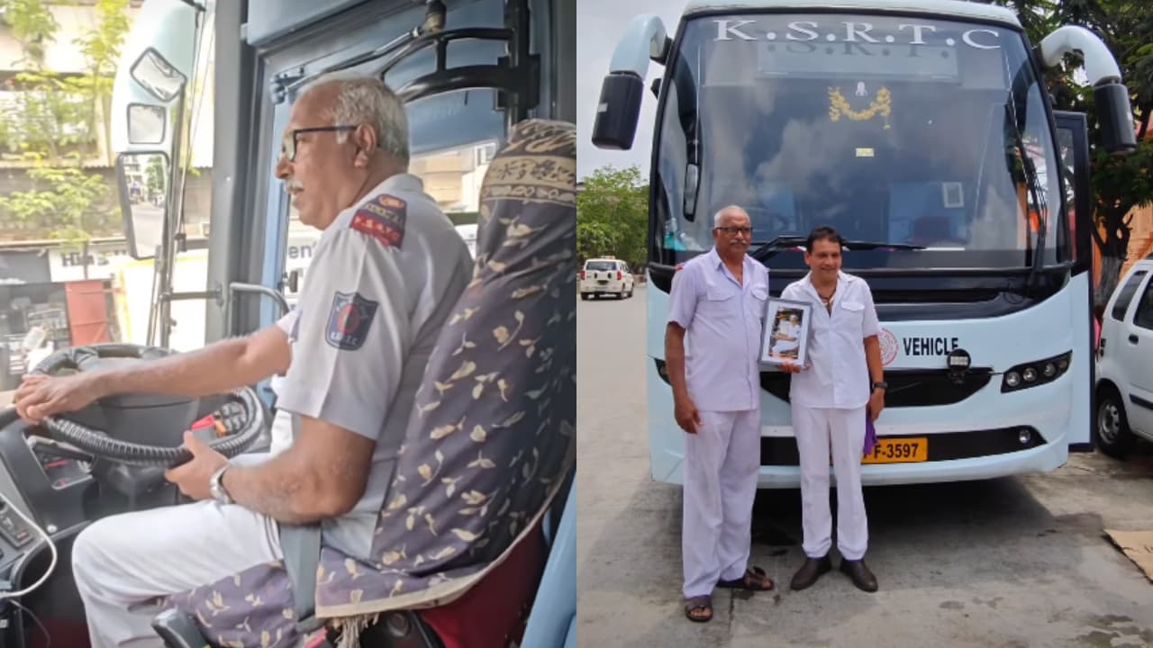"34 Years, Thousands of Passengers":KSRTC Bus Driver's Emotional ...