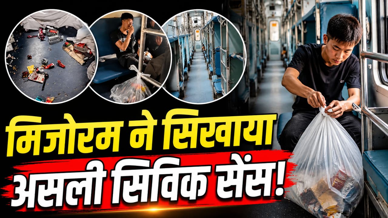 चमचमाती ट्रेन को कूड़ेदान बनाने वालों को मिजोरम के लोगों ने सिखा दी ...