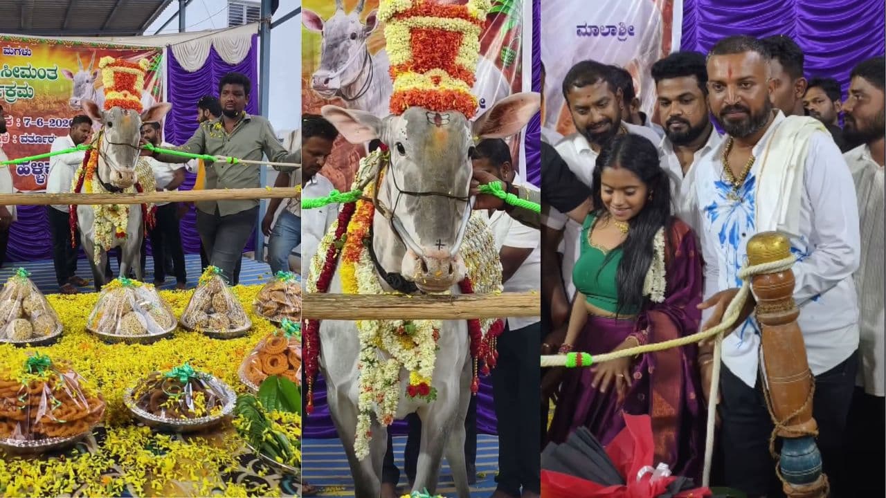 Bigg Boss Varthur Santosh: ಭರ್ಜರಿಯಾಗಿ ಮಾಲಾಶ್ರೀಗೆ ಸೀಮಂತ ಮಾಡಿದ ಬಿಗ್‌ಬಾಸ್ ...