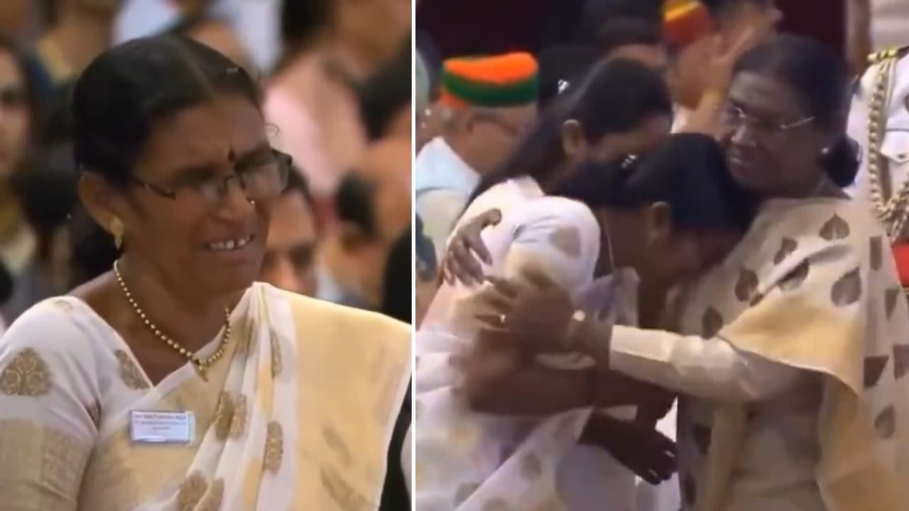 President Murmu Comforts Martyr’s Mother After Emotional Kirti Chakra ...
