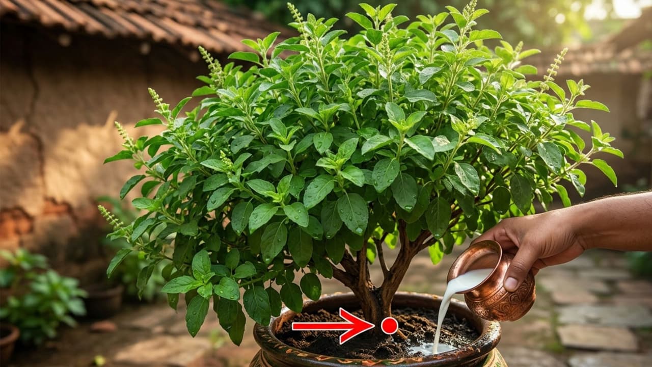 ಮಳೆಗಾಲ ಬಂತು.. ತುಳಸಿ ದಟ್ಟವಾಗಿ ಆಲದ ಮರದಂತೆ ಬೆಳೆಯಲು ಇದನ್ನ ತಿಂಗಳಿಗೊಮ್ಮೆ ಗಿಡದ ...
