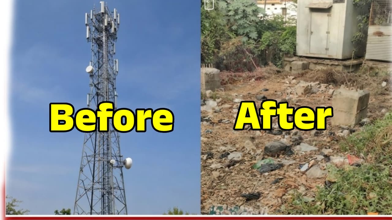 Thieves Steal 132 Foot Mobile Tower and Generator in Buxar Bihar ...