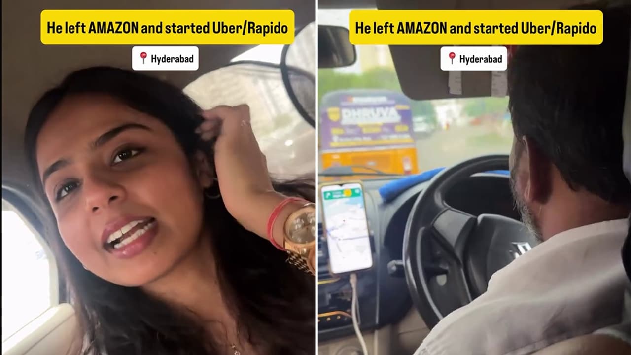 Watch: Hyderabad Man Quits Amazon Job To Drive Uber, Viral Video Wins ...