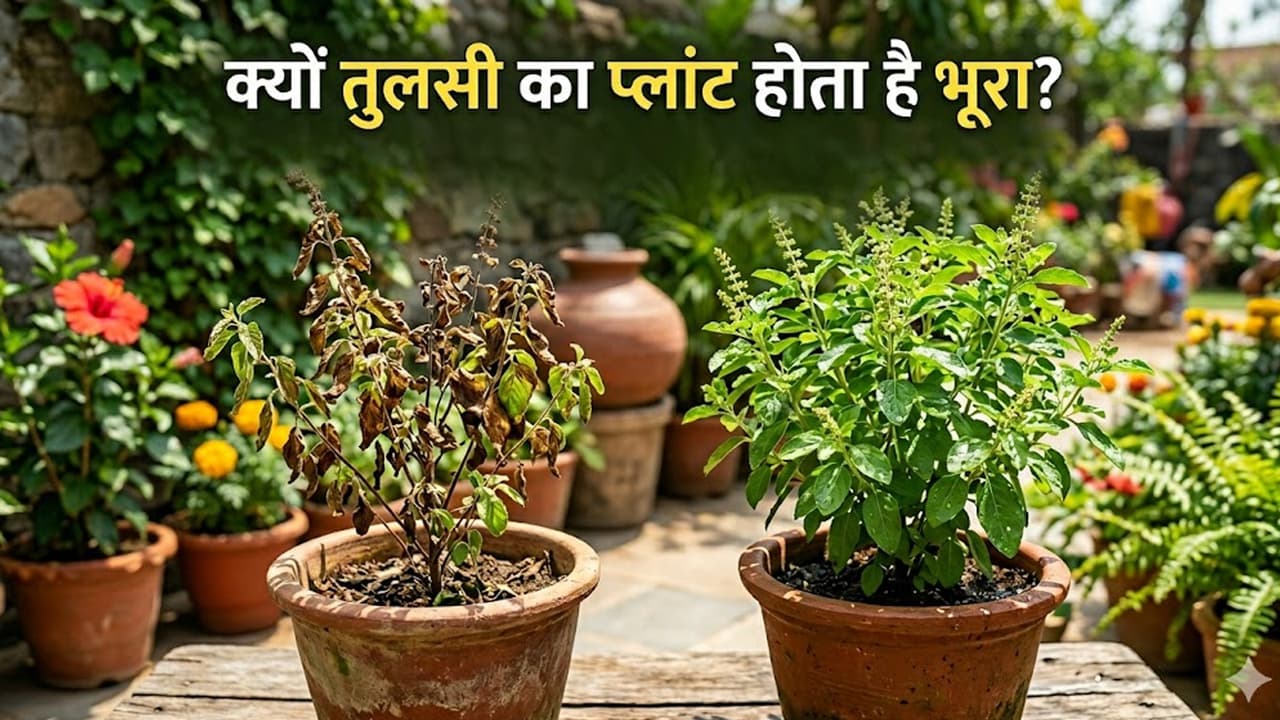 गर्मियों में भूरा हो रहा तुलसी का पौधा? जानें कारण और फिर हरा-भरा करने ...