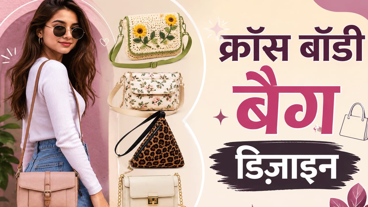 ट्रेंडी क्रॉस बॉडी बैग्स डिजाइन- कॉलेज गर्ल्स के लिए क्यूट+एस्थेटिक लुक ...