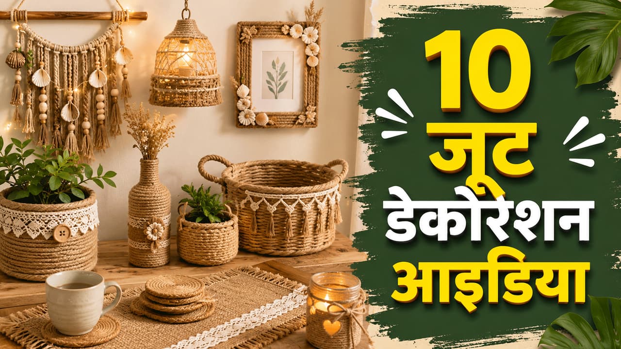 10 जूट डेकोर आइटम से सस्ते में घर को दें नेचुरल और रस्टिक लुक | Best ...