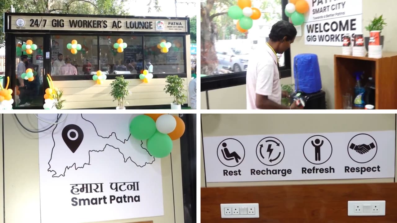 Patna Launches AC Rest Lounges for Gig Workers with Charging, Drinking ...