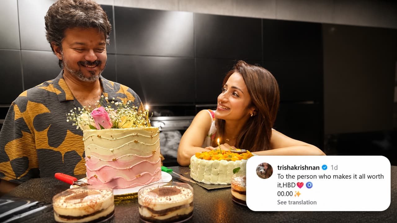 Trisha Krishnan’s ‘00.00’ Birthday Post For Vijay Goes Viral As Fans ...