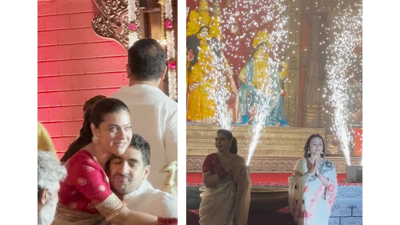 Kajol, Rani Mukerji, and Ayan Get Emotional Remembering Deb Mukherjee at Durga Puja | Asianet ...