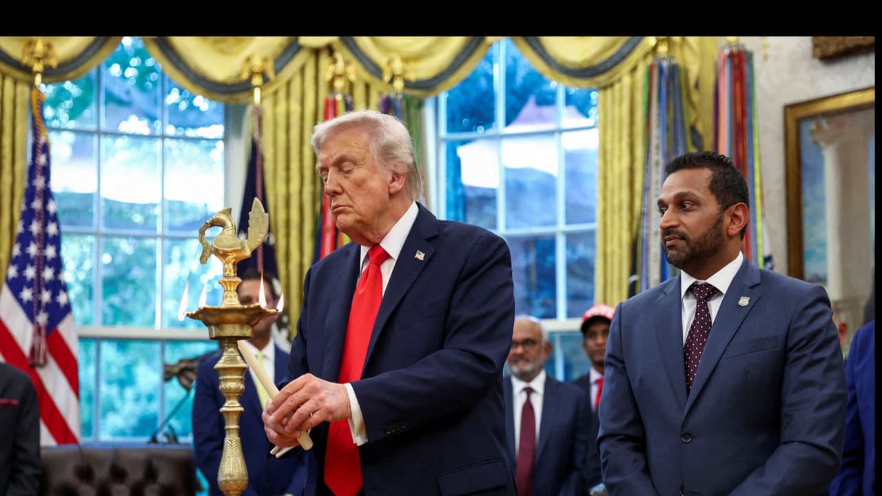 Trump Lights Lamp at White House Diwali Celebration, Calls PM Modi a ...