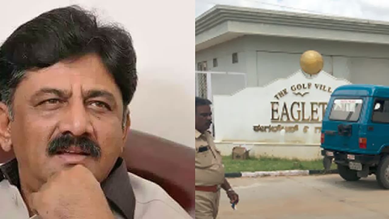 BREAKING! IT raids on DK Shivakumar, Eagelton resort housing Gujarat ...