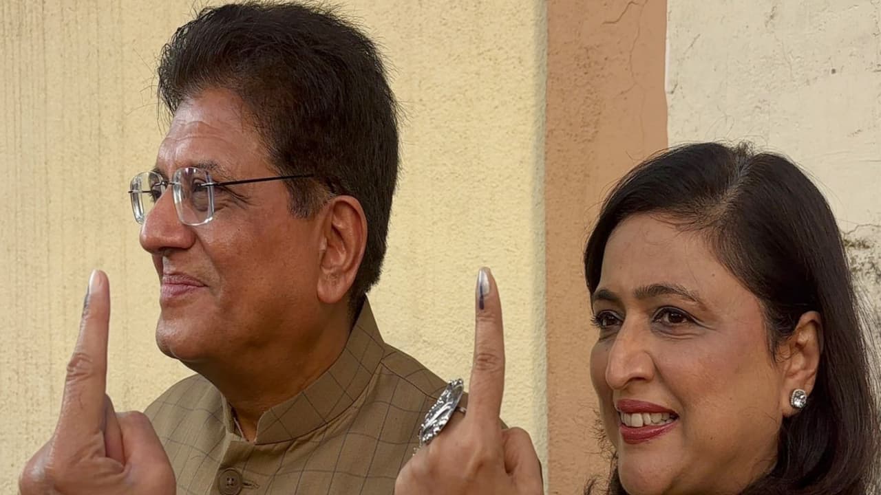 Piyush Goyal votes in Maha local body polls, calls it a democracy fest ...