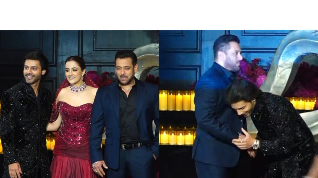 Salman Khan adds star charm to Nupur Sanon-Stebin Ben's reception ...