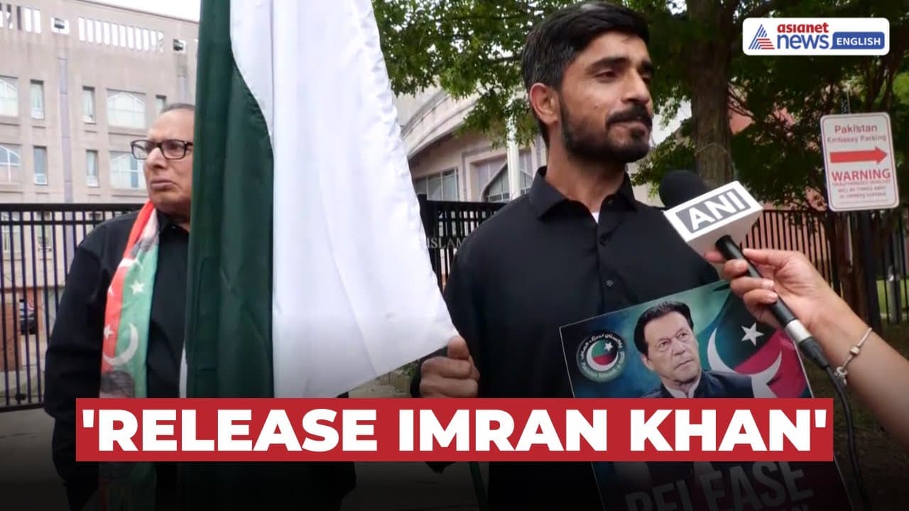 'Release Imran Khan': PTI Supporters Stage Protest Outside Pakistan ...
