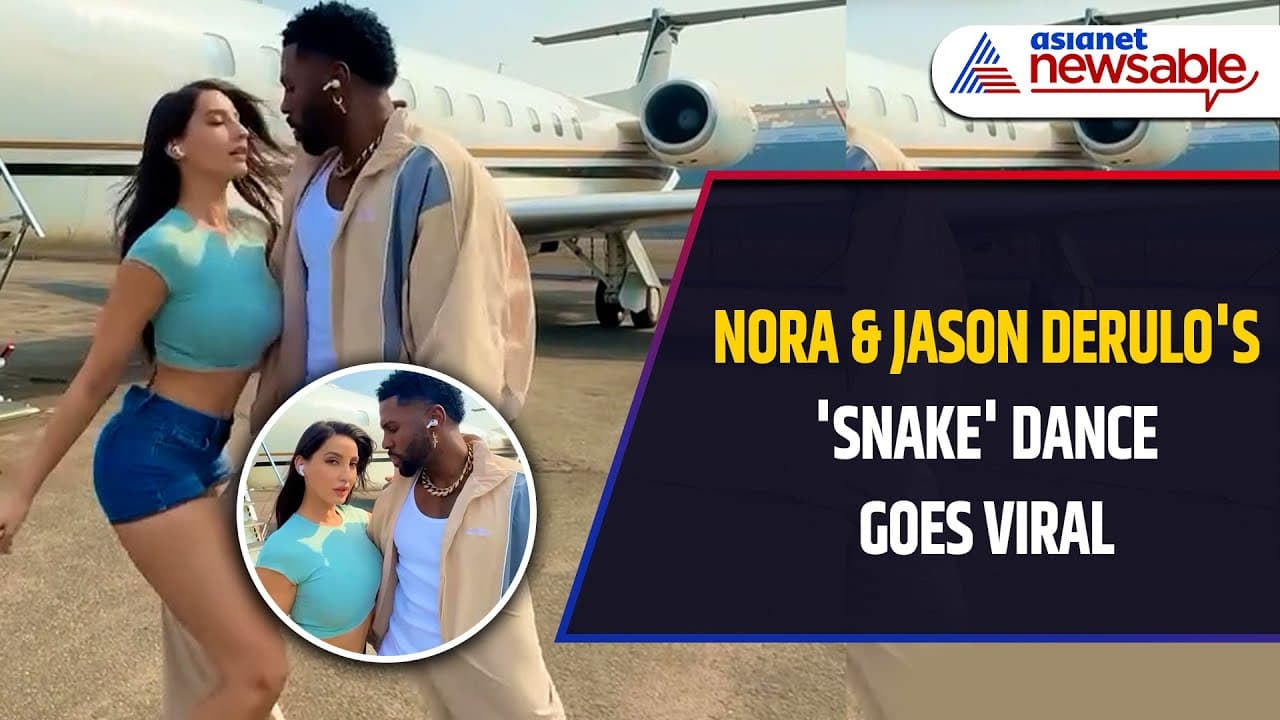 Nora Fatehi & Jason Derulo's Snake Dance Near an Airplane Goes Viral ...