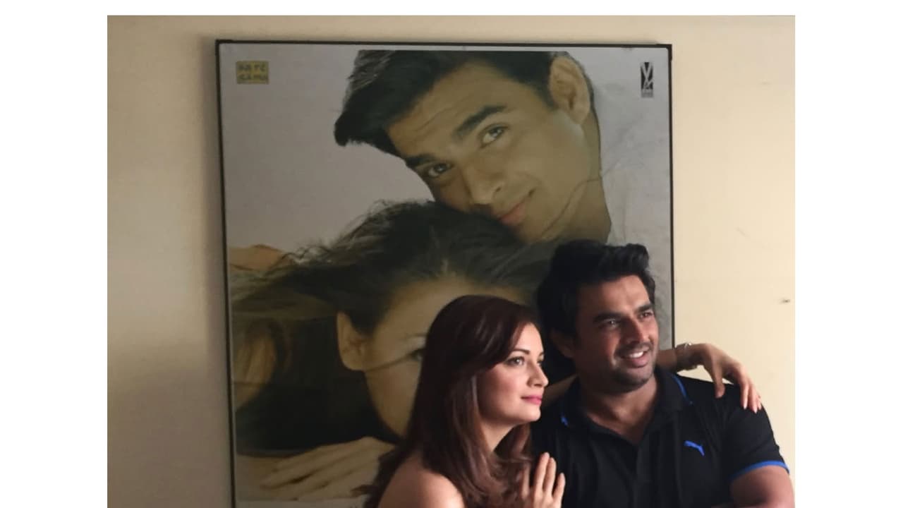 Dia Mirza shares nostalgic RHTDM pics with R Madhavan for viral trend ...
