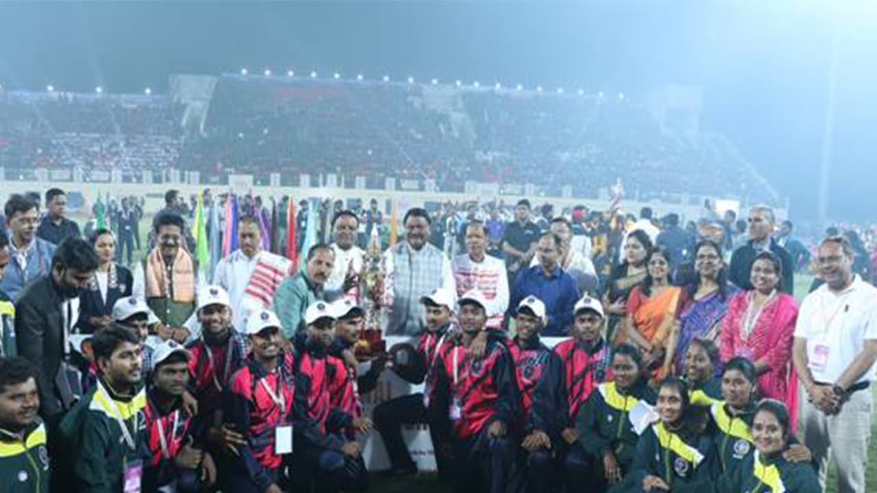 4th National EMRS Sports Meet 2025 concludes in Rourkela; Telangana ...