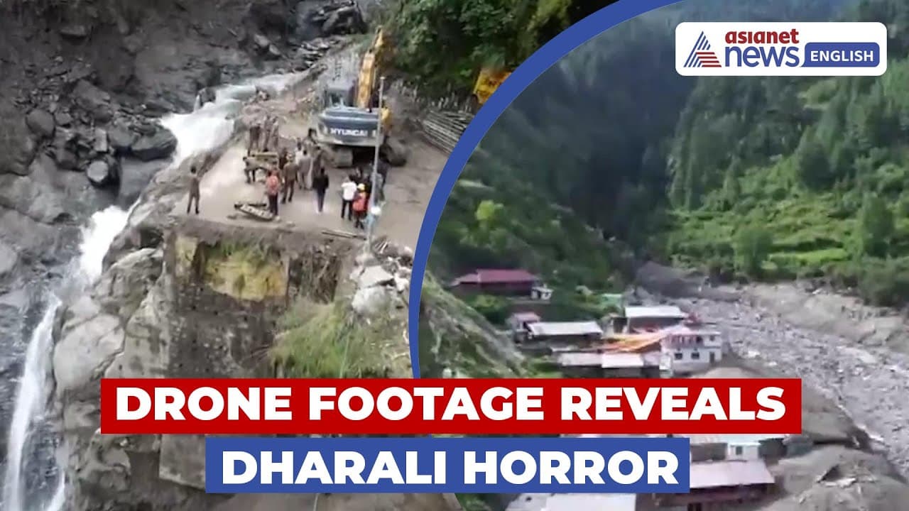 Uttarkashi Flash Flood: Drone Footage Reveals Dharali Village ...