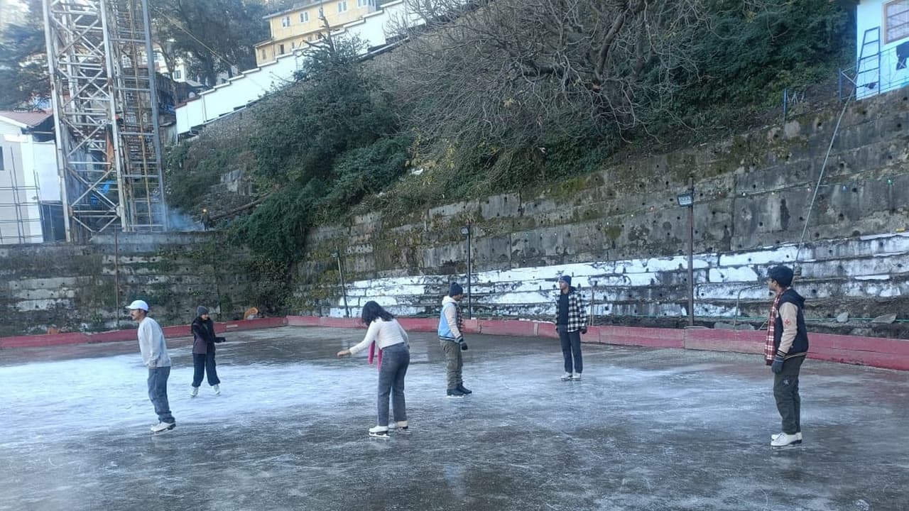 Shimla's iconic natural ice rink opens early despite climate woes ...