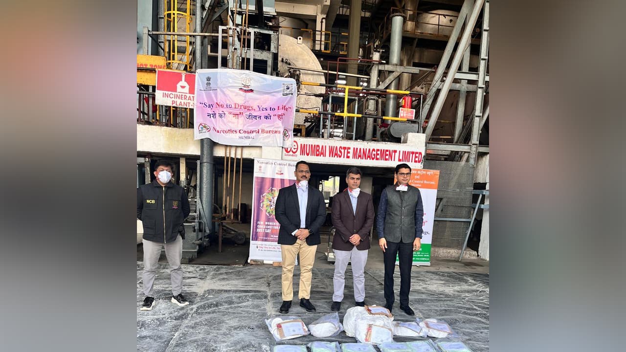 NCB Mumbai destroys 25kg high-value drugs, dismantles international ...
