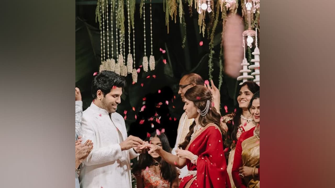 Allu Sirish engaged to Nayanika; Allu Arjun, Chiranjeevi, Ram Charan ...