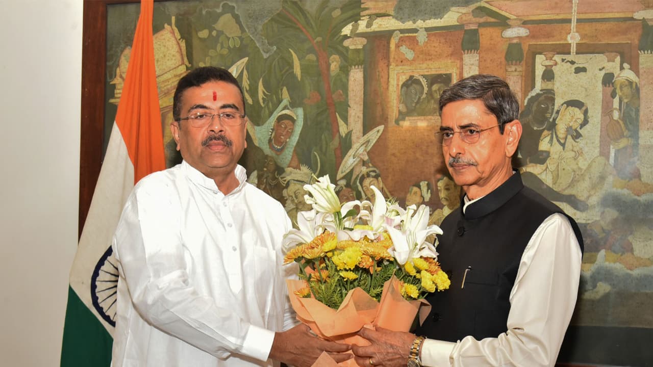 Adhikari meets Governor, announces infiltrator deportation, liquor ban ...