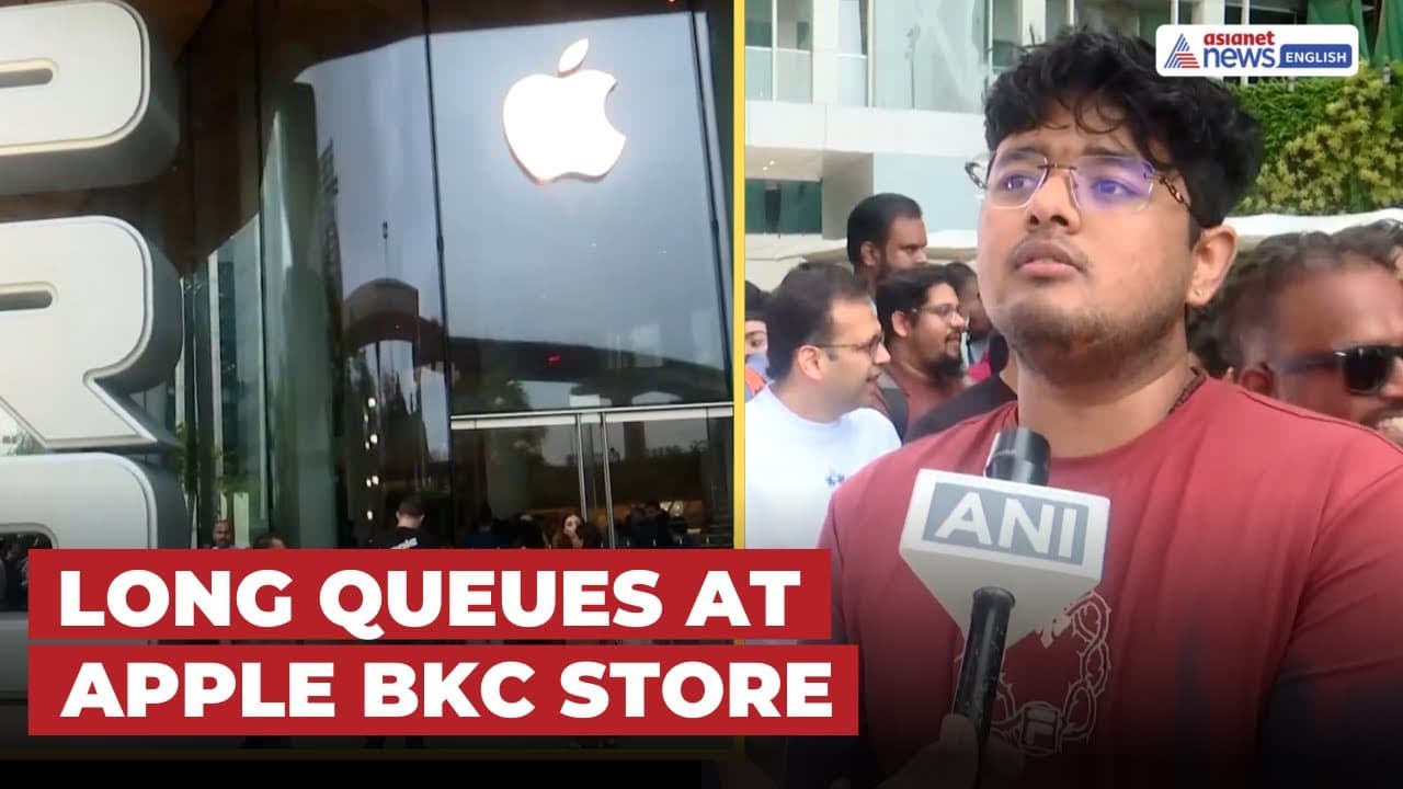 iPhone 17 Launch Chaos: Long Queues at Apple BKC Mumbai | Asianet Newsable