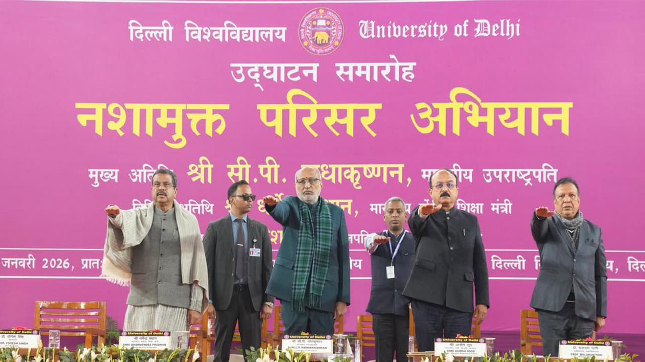 VP Radhakrishnan kicks off Drug Free Campus Campaign at Delhi ...