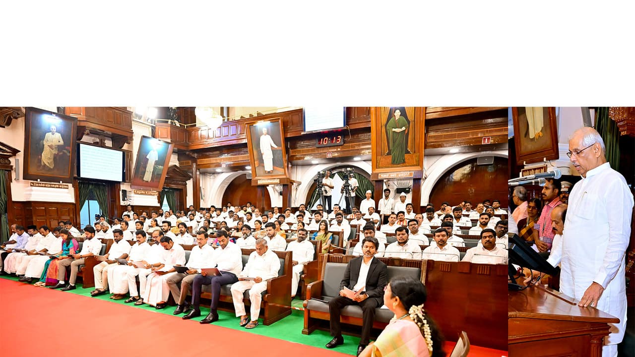 TN Assembly: Governor's address lays out CM Vijay's 'Whistle Revolution ...