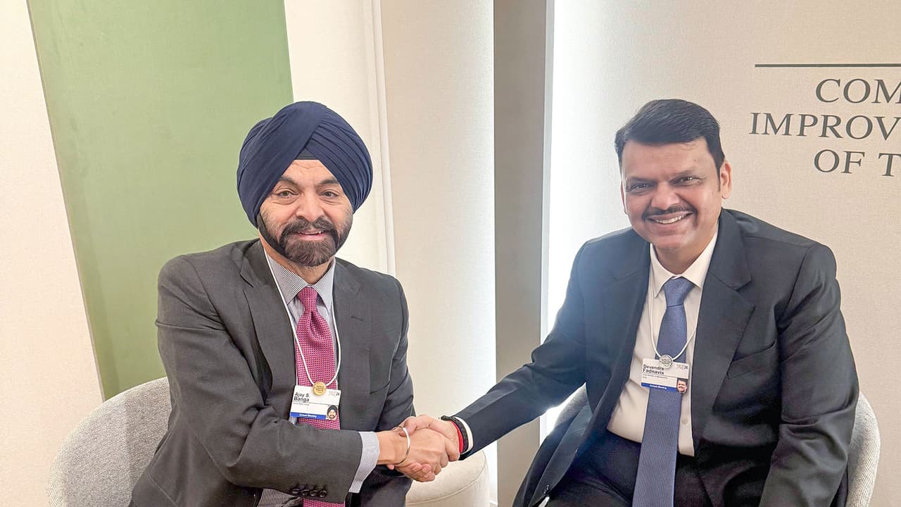 WEF 2026: Fadnavis meets World Bank chief, Carlsberg CEO in Davos ...