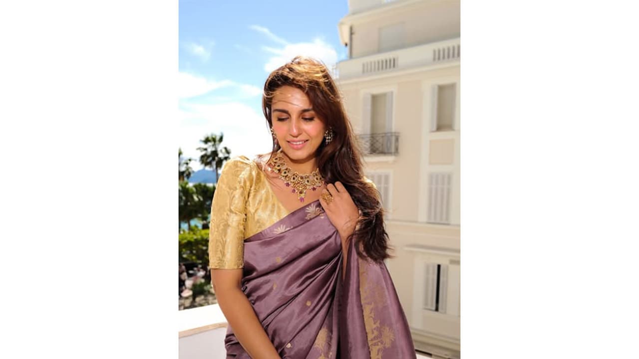 Huma Qureshi dons Banarasi saree on French Riviera for Cannes 2024 ...