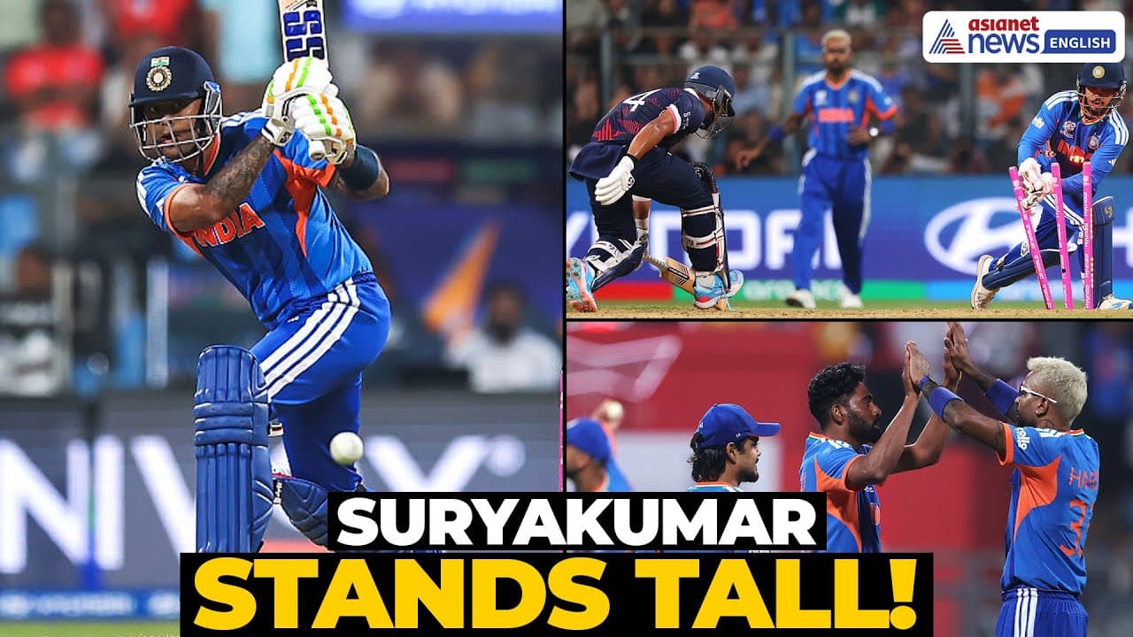 IND vs USA T20 Highlights: Suryakumar Saves India! | Asianet Newsable