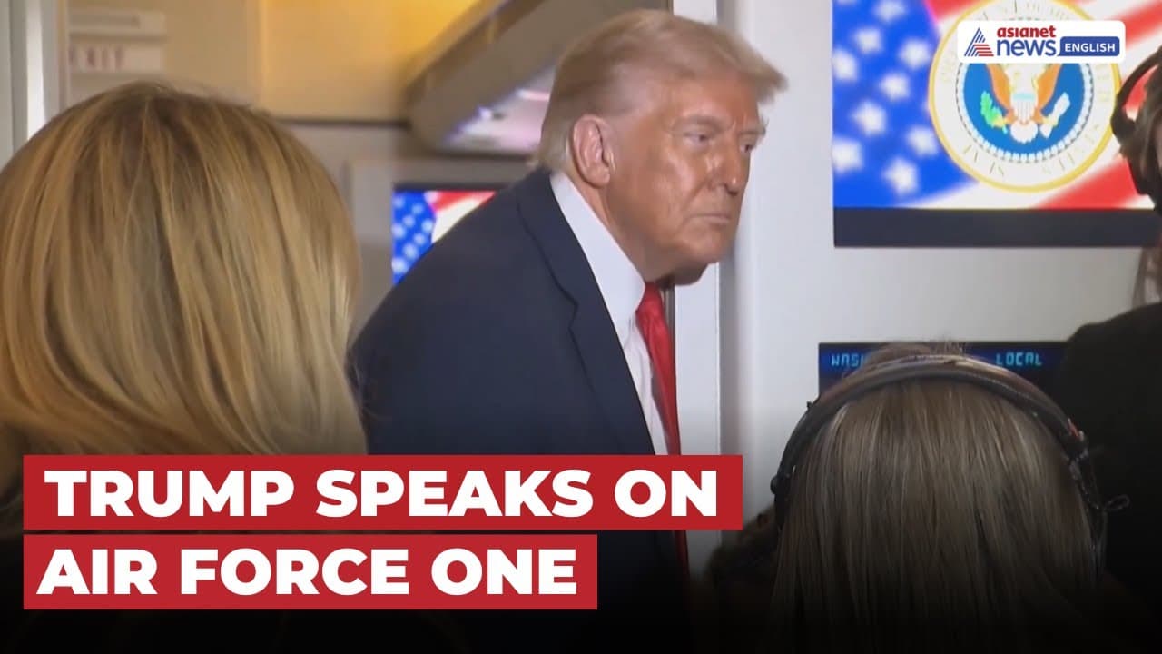 Trump Speaks to Reporters Aboard Air Force One After Charlie Kirk ...