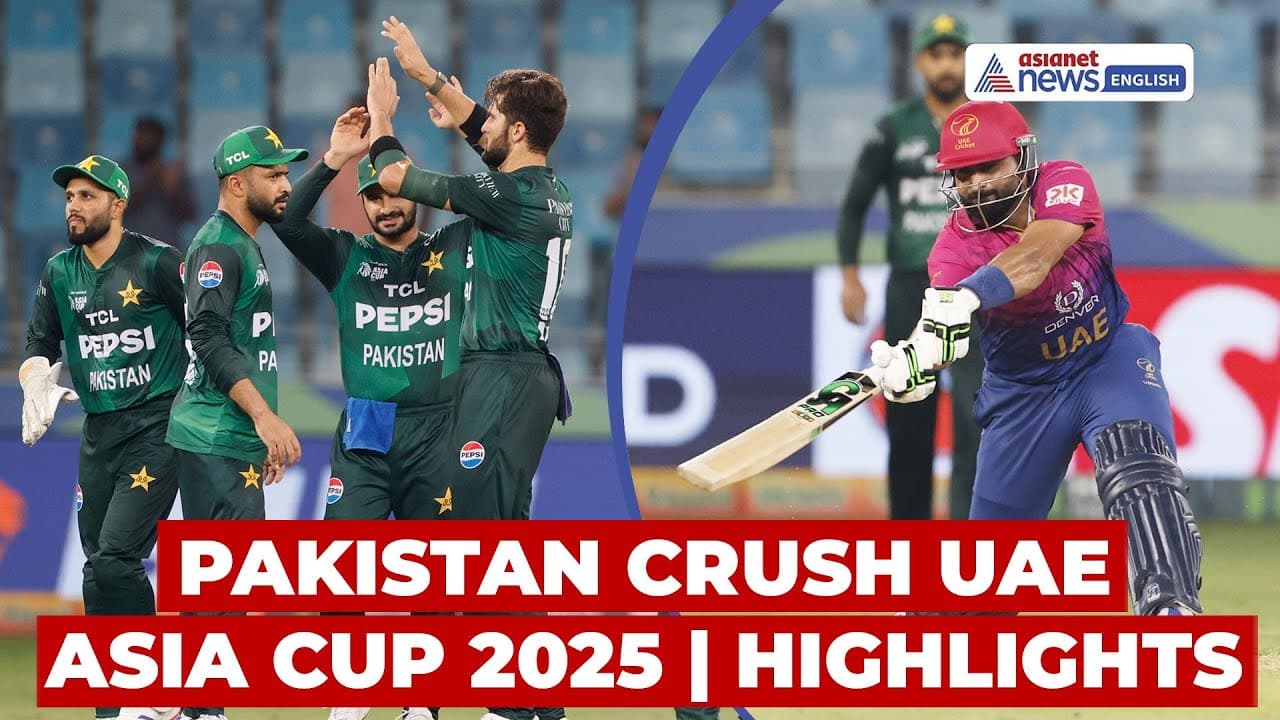 PAK Vs UAE Asia Cup 2025 Highlights: Fakhar, Shaheen Star as Pakistan ...