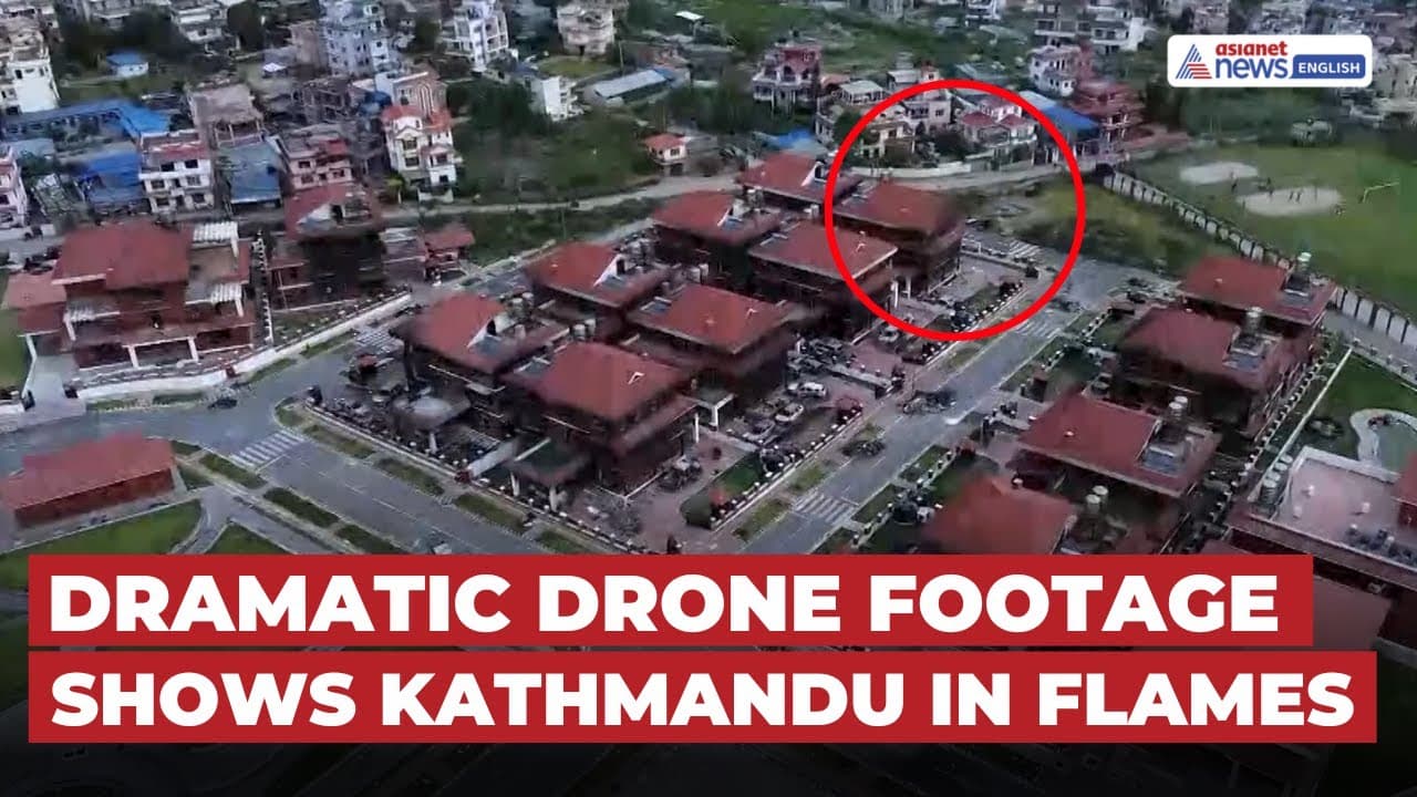 Dramatic Drone Footage Shows Kathmandu in Flames, Widespread Property ...