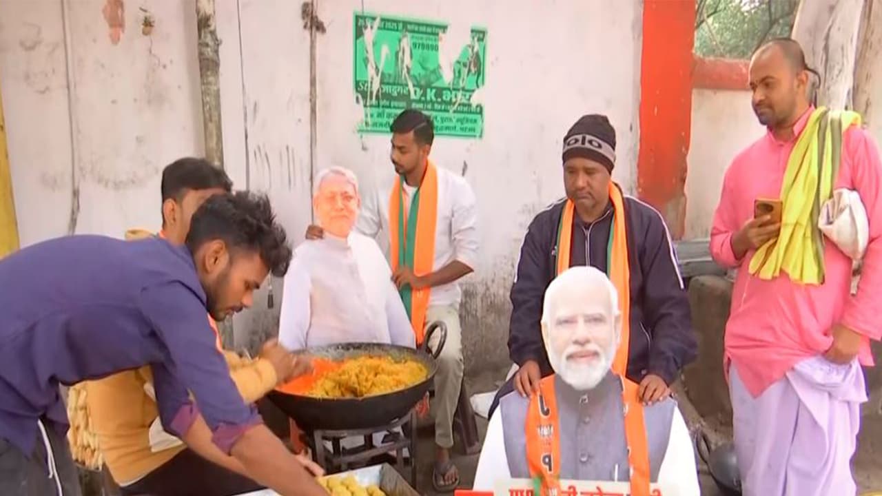 Bihar Elections: BJP workers in Patna prepare 501 kg laddoos, confident ...