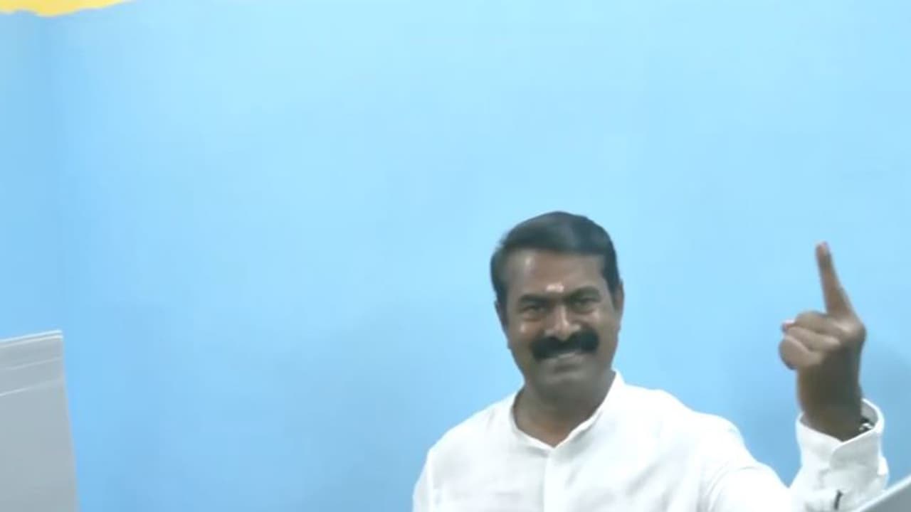 TN polls: NTK's Seeman casts vote, calls for change in Karaikudi ...