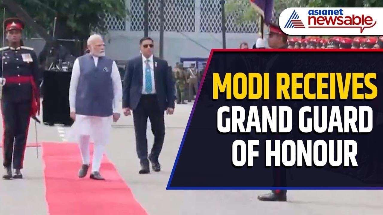 PM Modi Receives Ceremonial Guard of Honour in Colombo | Asianet Newsable