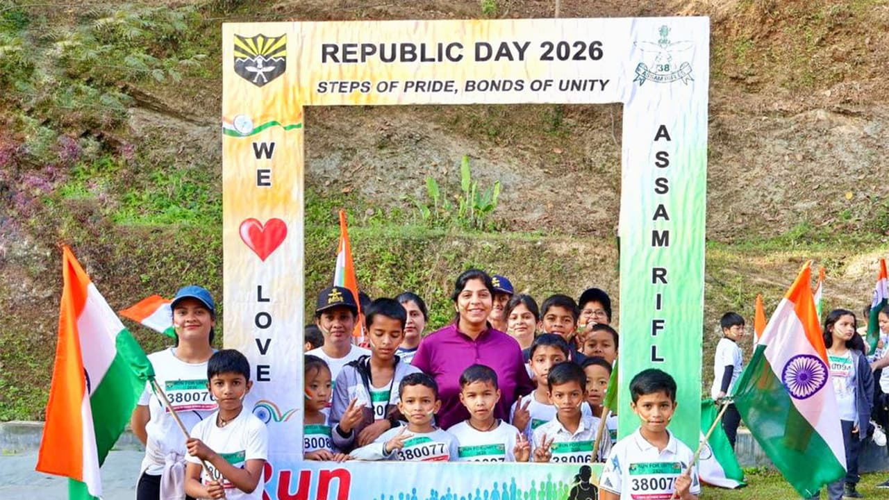 Republic Day: Guwahati school marks day with flag hoisting, march past ...