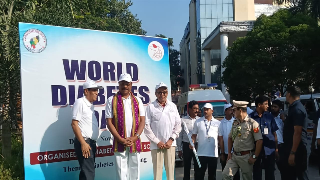 Tripura Governor Indrasena Reddy Nallu flags off World Diabetes Day ...
