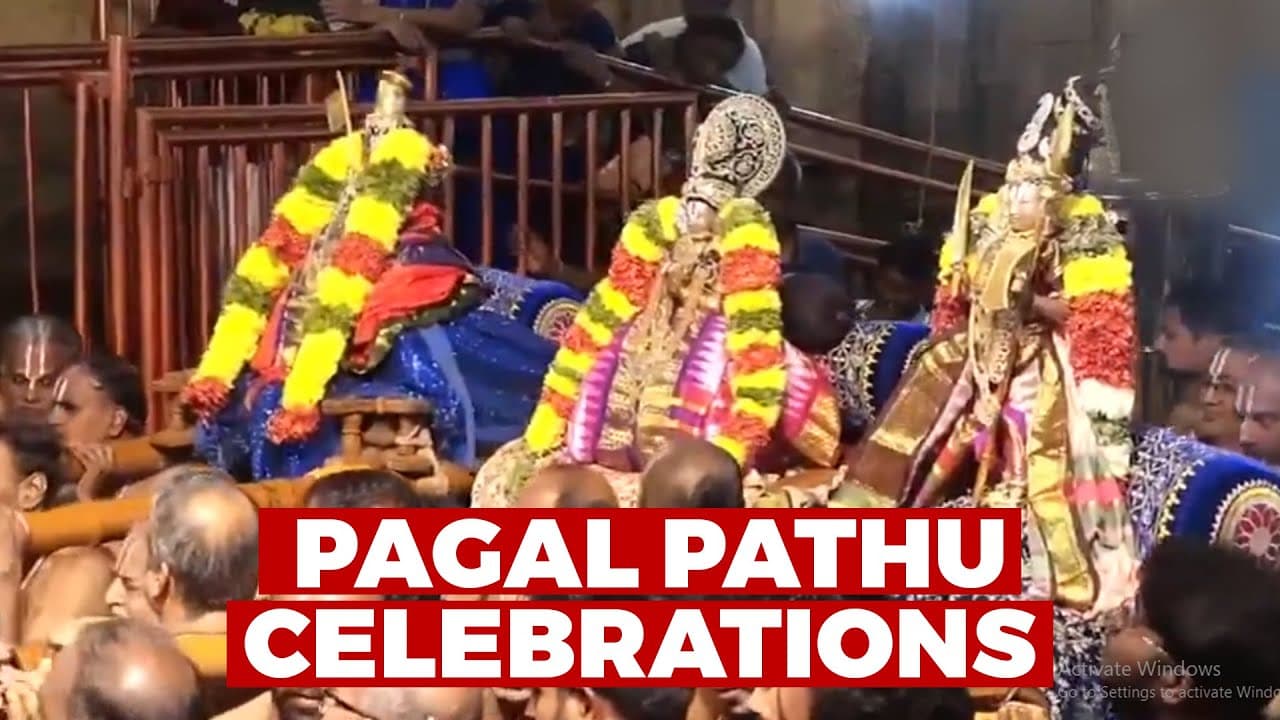 Pagal Pathu Celebrations of Vaikunta Ekadasi Festival in ...